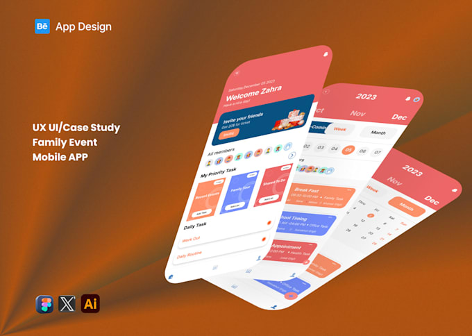 Design ui ux prototype mockup for mobile app in figma by Zehrakiran | Fiverr