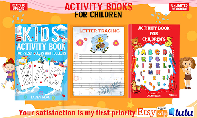 Do kids worksheets activity book and kids cartoon book cover by Najmuls ...
