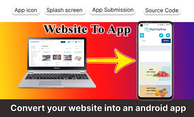 Convert your website into a professional android app by Tanjil9563 | Fiverr
