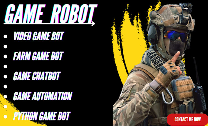 Develop python based automation solutions for game bots, ai game bots ... Develop python based automation solutions for game bots, ai game bots ...