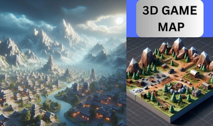 Do 3d game environment 3d game map environment design unreal unity environment by Mike88_ | Fiverr