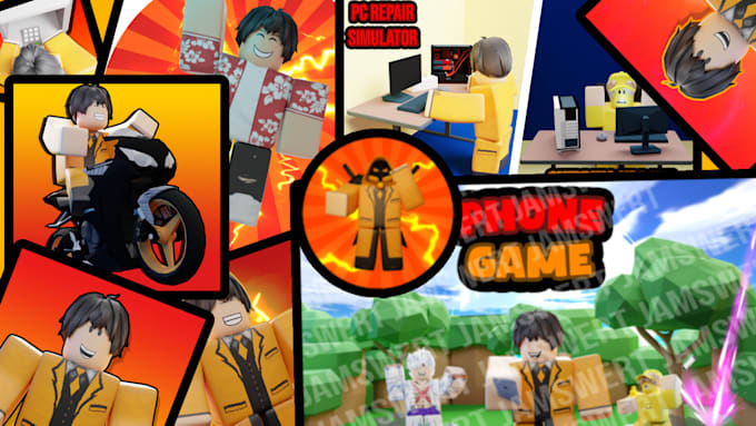 Create a gfx of your roblox avatar by Defonotjamie | Fiverr