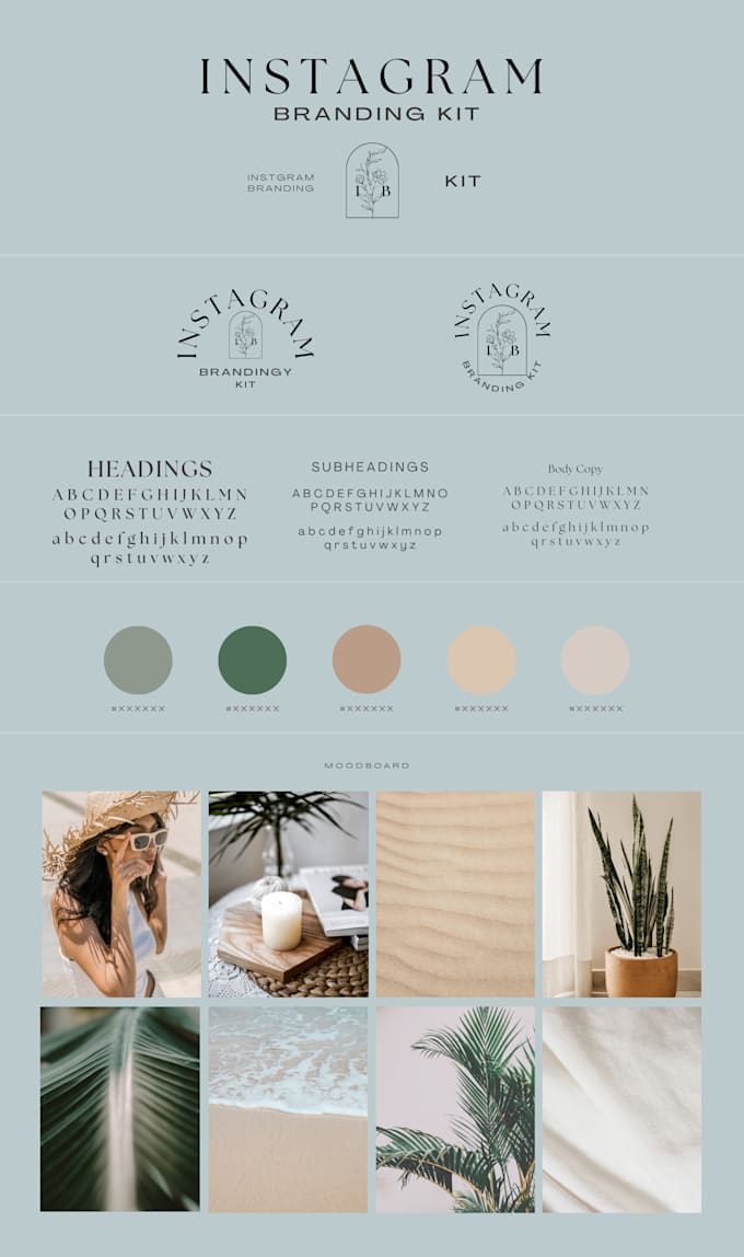 Create a professional instagram branding kit free logo post and story ...