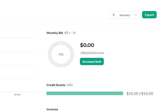 Provides setup of 10,000 usd openai api credit limit by Luffymonkeyd458 ...