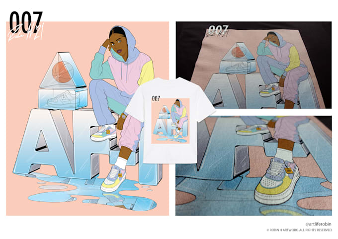 Design custom streetwear merch for your brand by Artliferobin | Fiverr