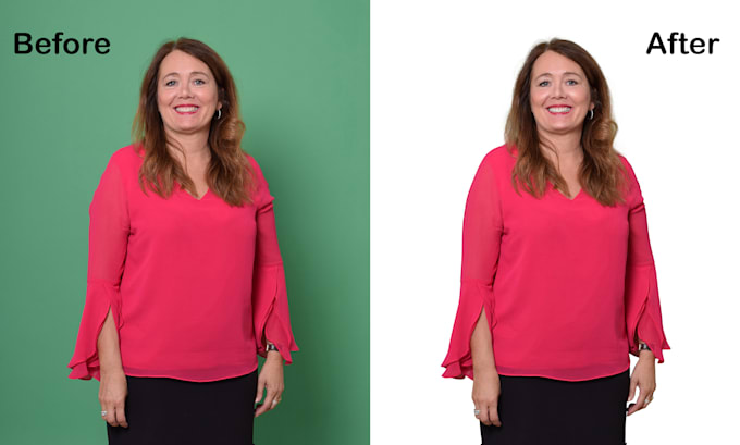 Remove green screen, background removal, hair masking, photo retouching ...