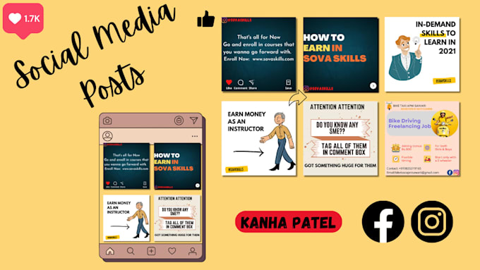 Design attractive canva posts and be your professional canva designer ...