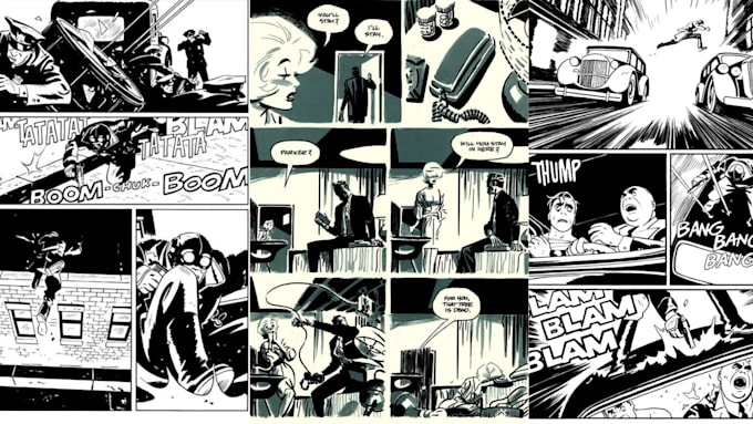 Draw a comic panel, comic, illustration comic panel, comic strip by ...