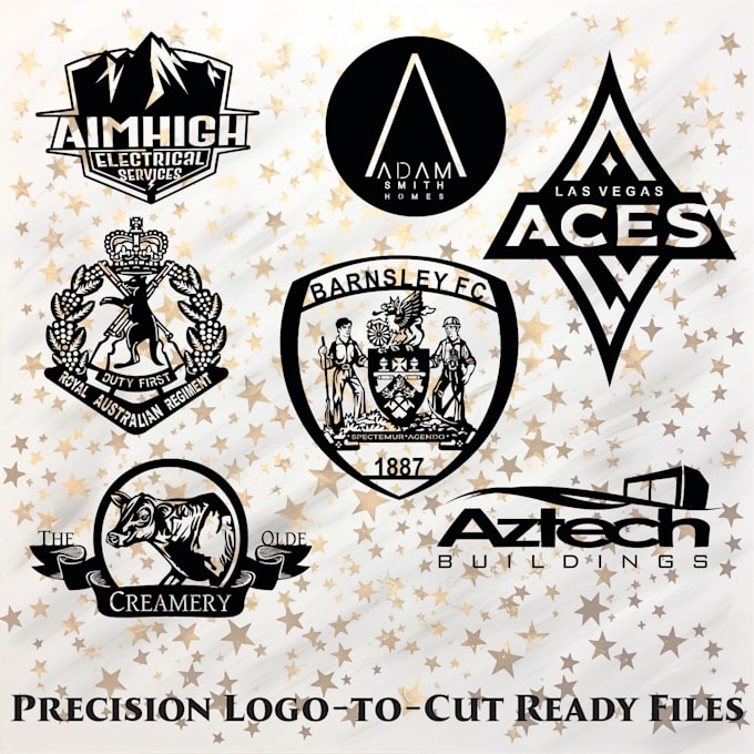 Prepare logo for cutting, dxf svg files ready to cut by Andressilva125 ...