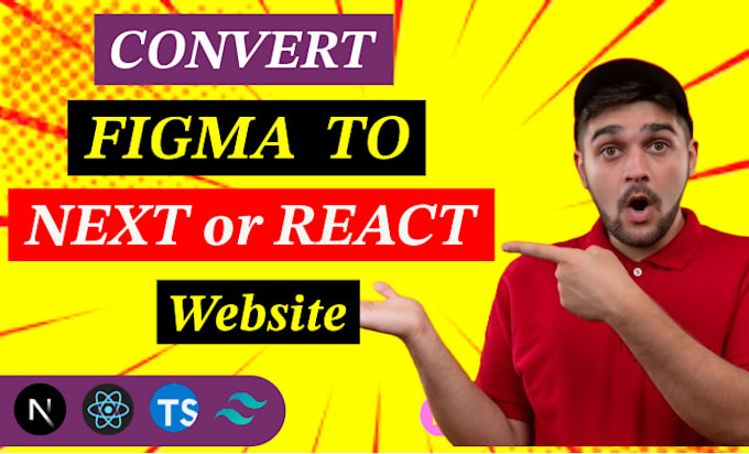 Convert figma to nextjs or reactjs with typescript by Maruf_hossain21 ...