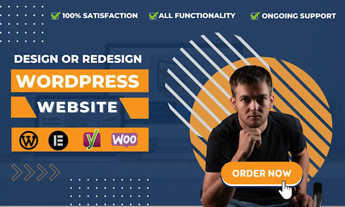 Design, redesign, build, rebuild, clone, edit, fix or revamp wordpress ...