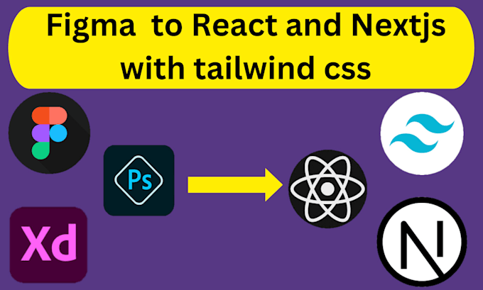Convert figma to react and next using tailwind by Uzairmalik17 | Fiverr