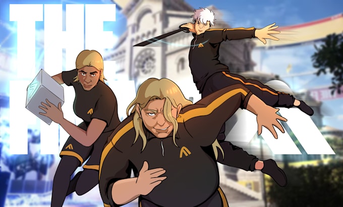 Draw custom illustrated cartoon youtube thumbnail by Bettercallyama ...