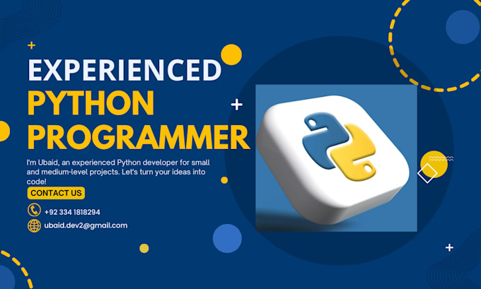 Excel in your python assignments and projects by Ubaid_devv | Fiverr