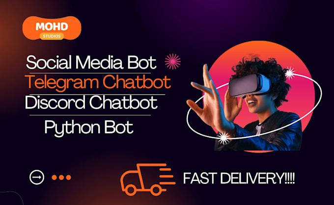 Build, develop social media bot, discord bot automation, python bot ... Build, develop social media bot, discord bot automation, python bot ...