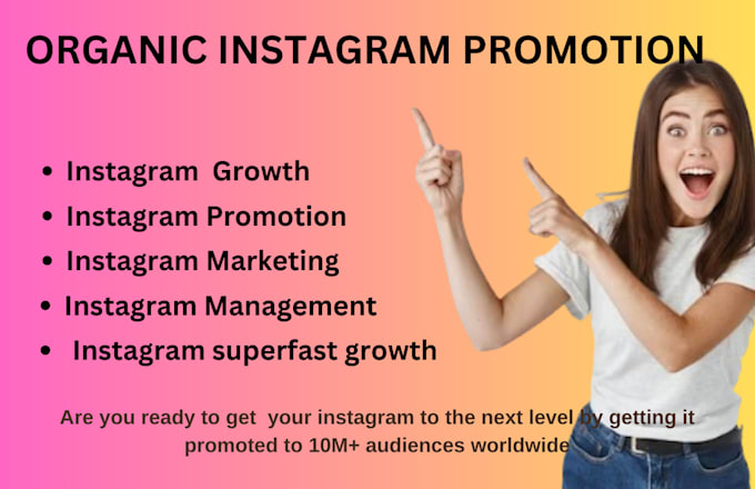 Manage instagram, promote instagram, and market instagram for instagram ...