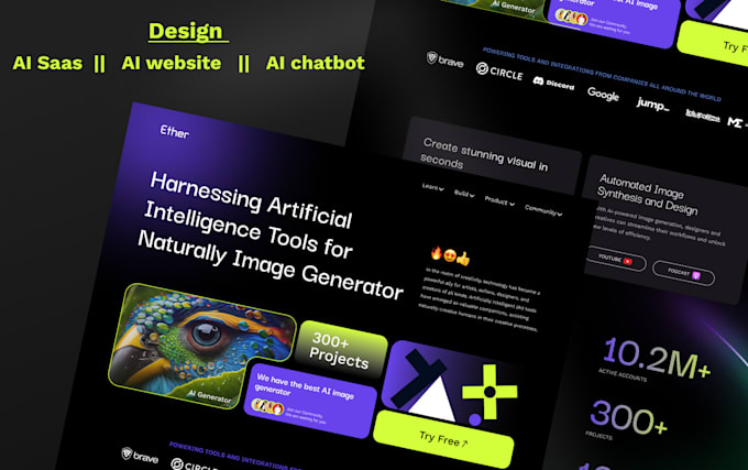 Design ai saas or ai website or ai chatbot using figma by Hammzawebs ...