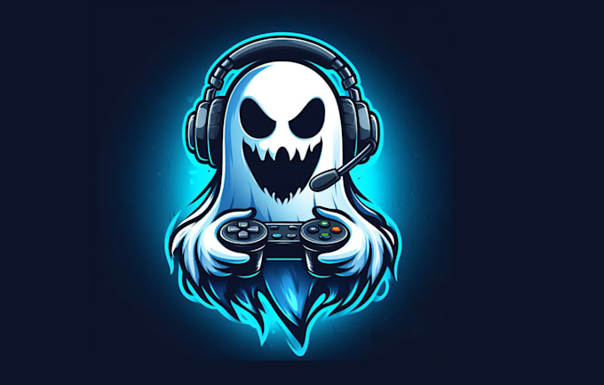 Design awesome modern ghost gaming mascot logo for you with new concept ...