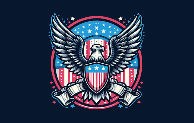 Design creative american eagle mascot logo for your business by Wiler ...