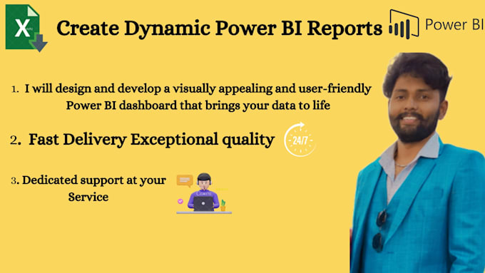 Create a interactive power bi dashboard with dynamic design by ...