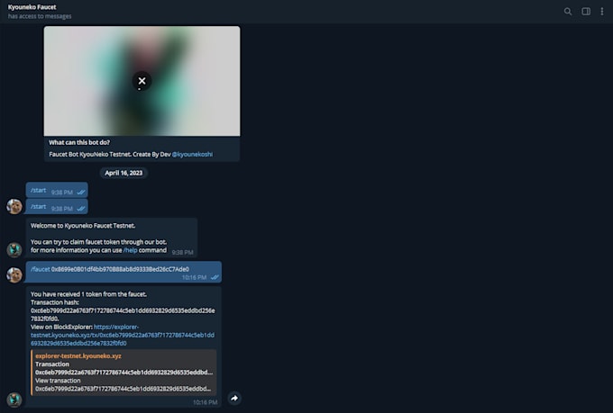 Create faucet bot telegram by Ekawibisono | Fiverr