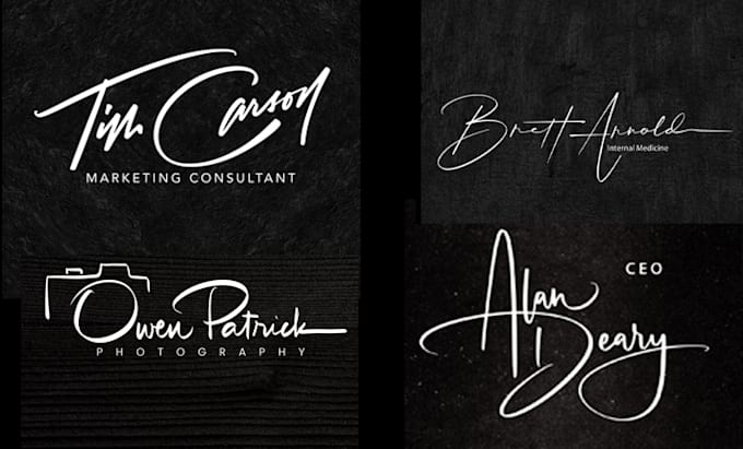 Craft a unique scripted, handwritten, or signature logo for your brand ...
