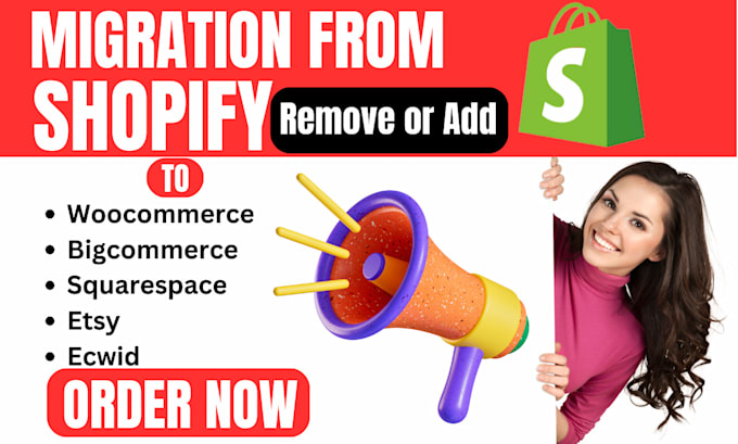 Migrate wordpress ecwid bigcommerce ebay woocommerce to shopify store ... Migrate wordpress ecwid bigcommerce ebay woocommerce to shopify store ...