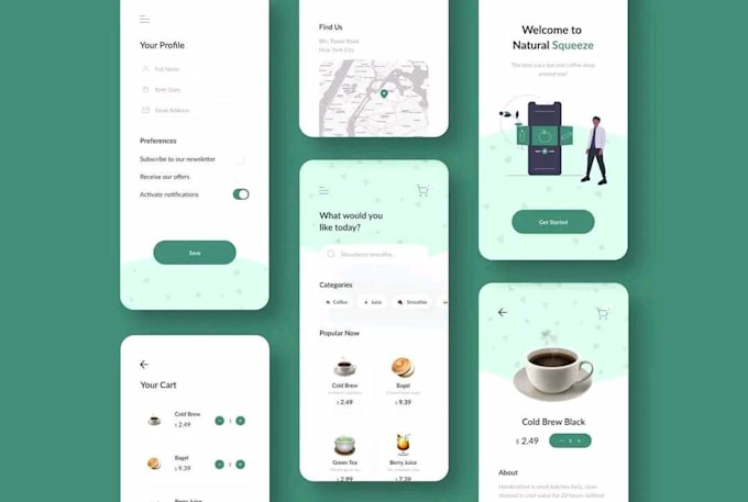Do website ui design, app ui ux design, ui ux design by Kashaan_rao | Fiverr