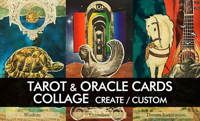Create unique oracle and tarot cards in collage style by Elartedelsanto ...