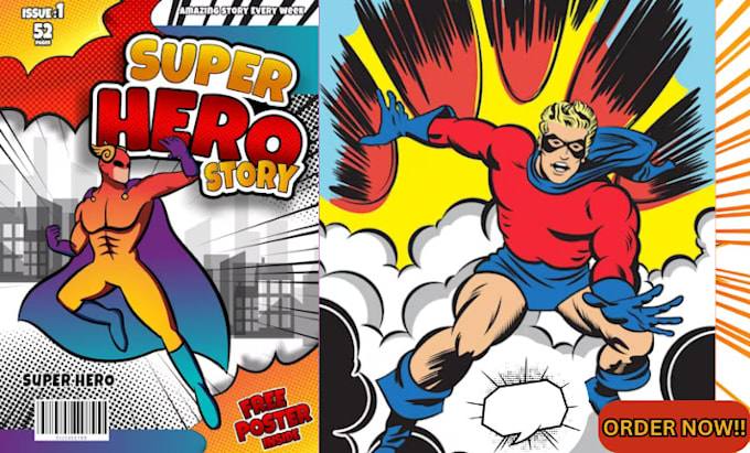 Professionally draw cover art, manga, comic art, storyboard, and comic ...