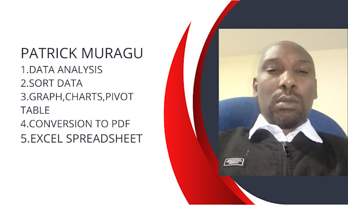 Excel data entry data cleaning data visualization by Muragu | Fiverr