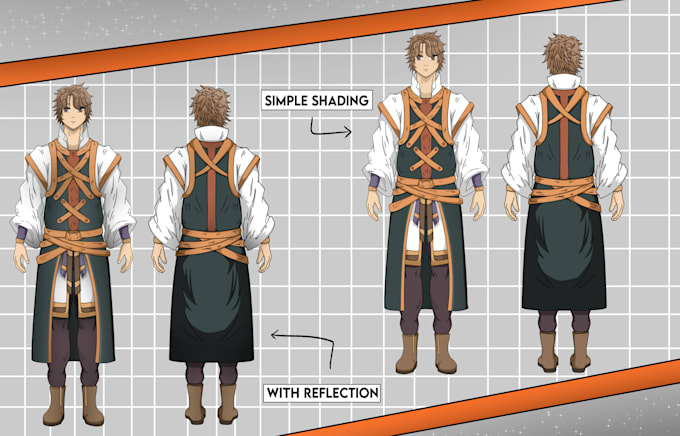 Create 2d japanese art style character design for you by Anima_tion_2d ...