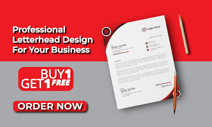 Create modern and company letterhead design by Csgraphar | Fiverr