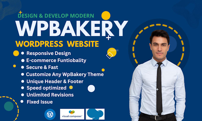 Use wpbakery visual composer to create your wordpress website by Mitywordpress | Fiverr