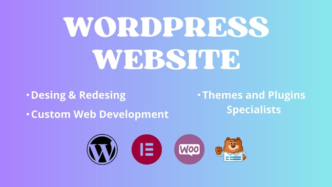 Create responsive wordpress web desing and development by C_kiara_ | Fiverr