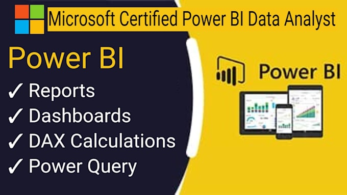 Be your power bi developer to create reports and dashboards by ...