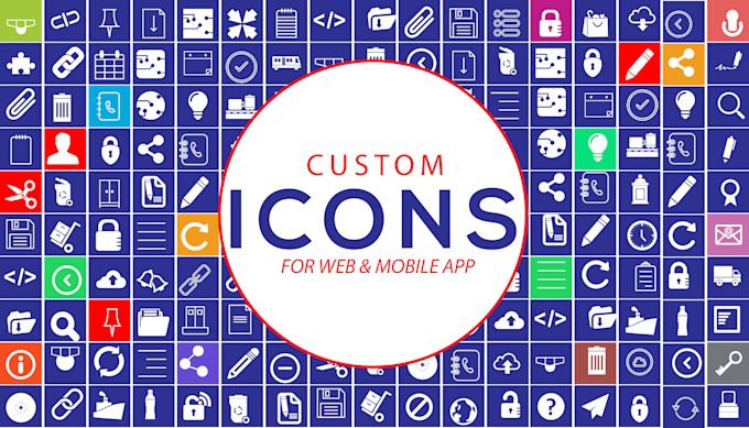 Design professional vector icons for web and app by Logograpes | Fiverr