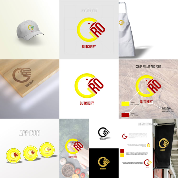 Create food company logo that suits you by Gro_visual | Fiverr