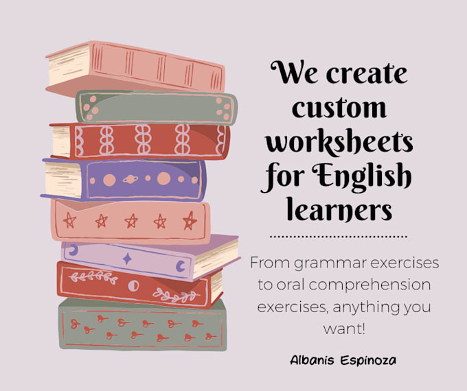 Create english worksheets for english students by Albaesp | Fiverr