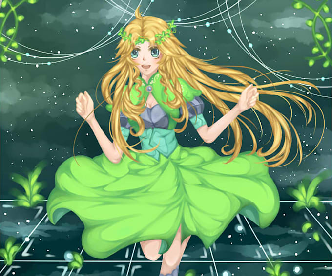 Draw you or your character in my anime style by Caerai | Fiverr