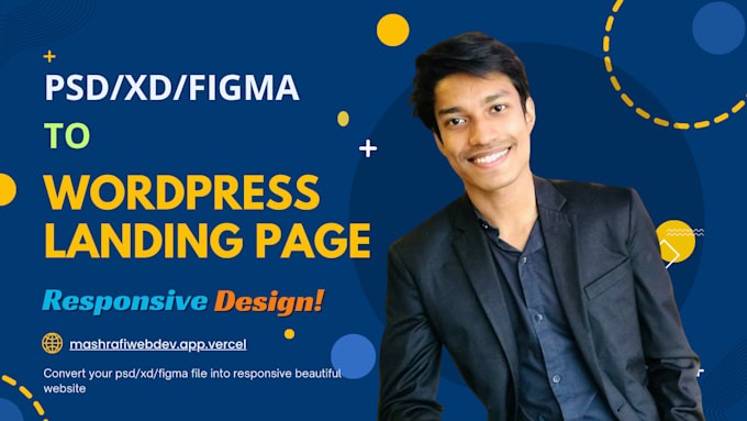 Convert psd to wordpress, figma to wordpress, xd to wordpress with ...