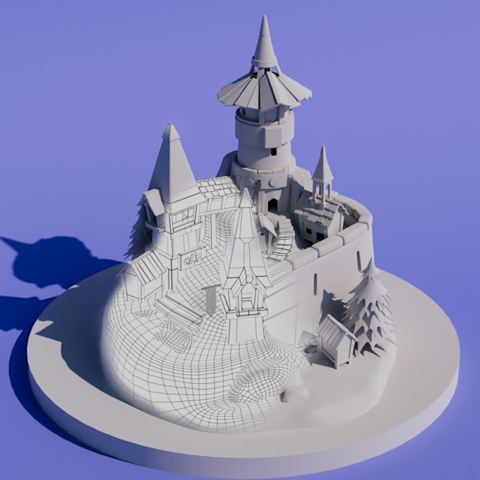 3d model your idea or any object, perform retopology, uv unwrap, and ...
