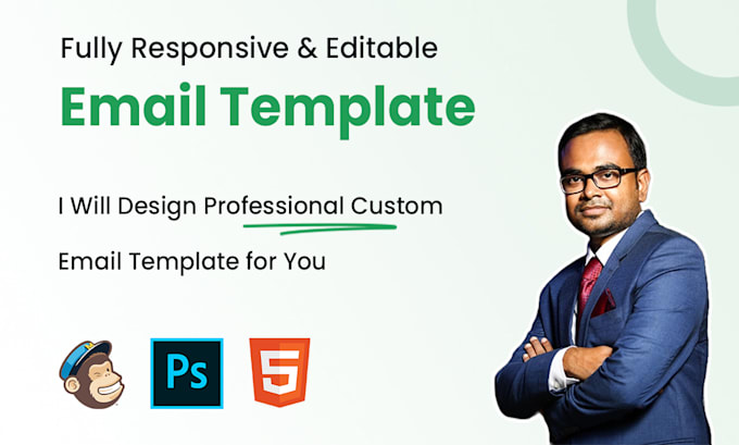 Create professional custom mailchimp email template design by ...