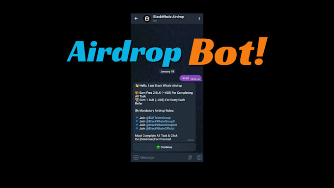 Create telegram airdrop bot for meme coin and crypto website by Mihofrancisng | Fiverr