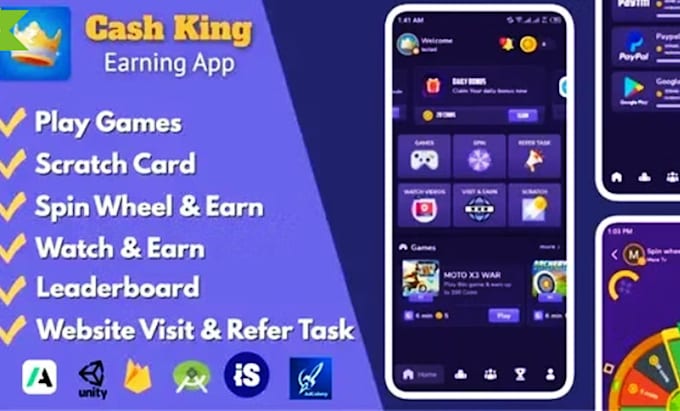Create earning application with android studio by Anima82 | Fiverr
