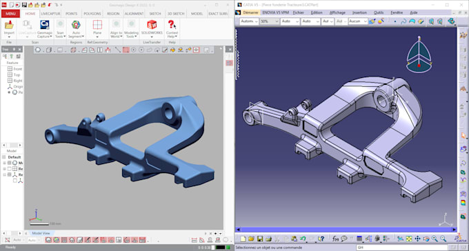 Do reverse engineering from 3d scans or 2d drawings, and convert into ...