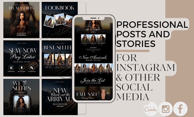 Design professional instagram posts and story by Osamahassan1 | Fiverr