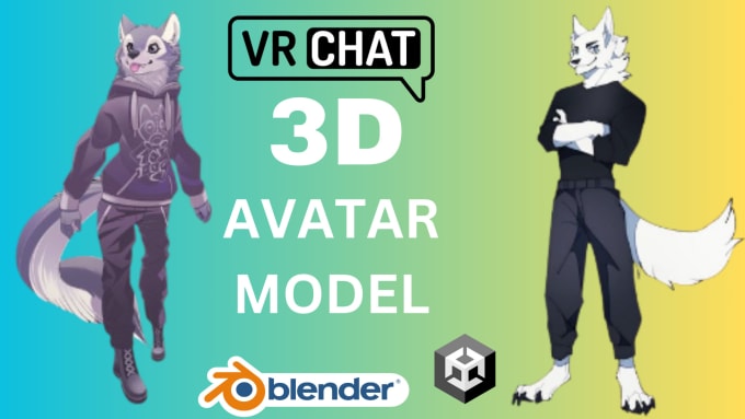 Do Custom 3d Vrchat Furry Avatar Vrc Fursona Character Vr Nsfw Model By Akinloyejulius4 Fiverr