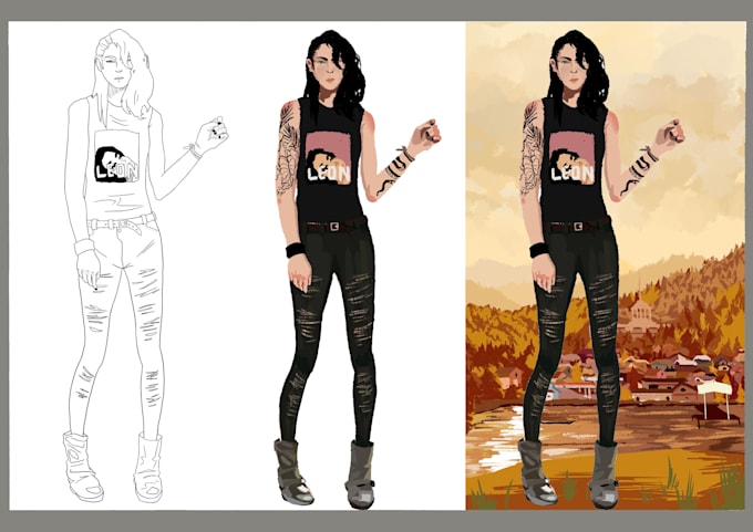Create digital character designs by Gemadero | Fiverr