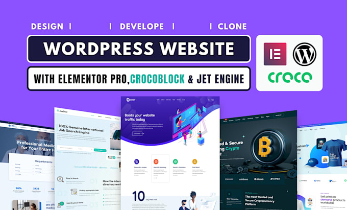 Build wordpress website with elementor pro, crocoblock by Dev_sra | Fiverr